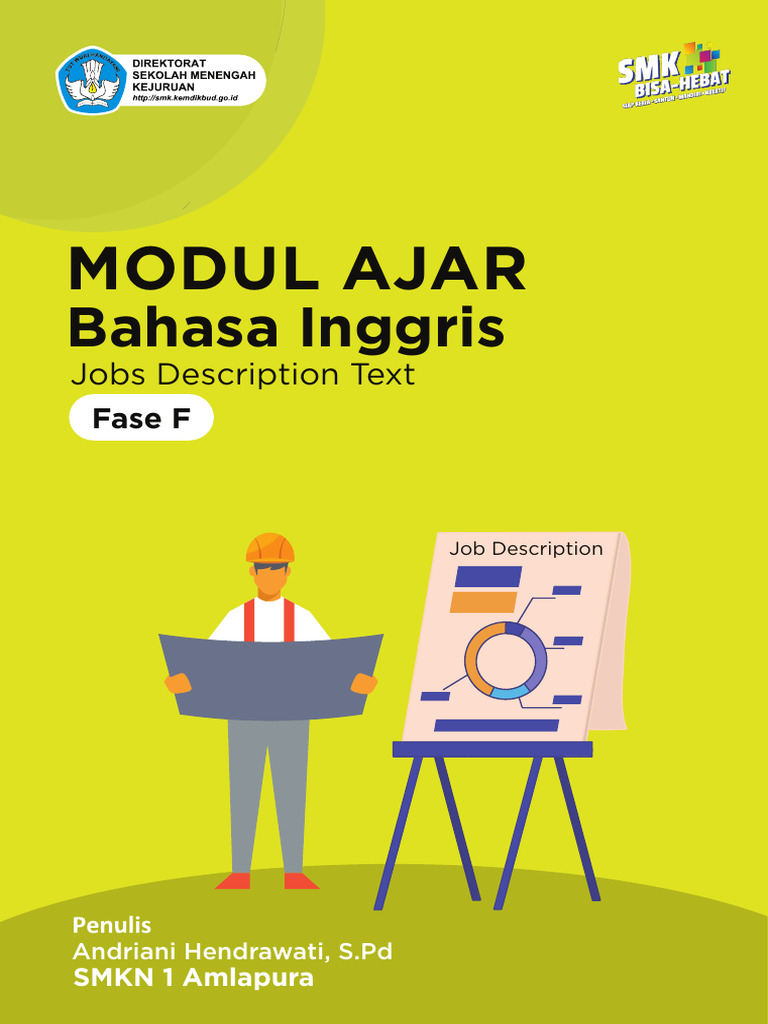 Modul Ajar Bahasa Inggris - Jobs Description Text - Fase F | PDF