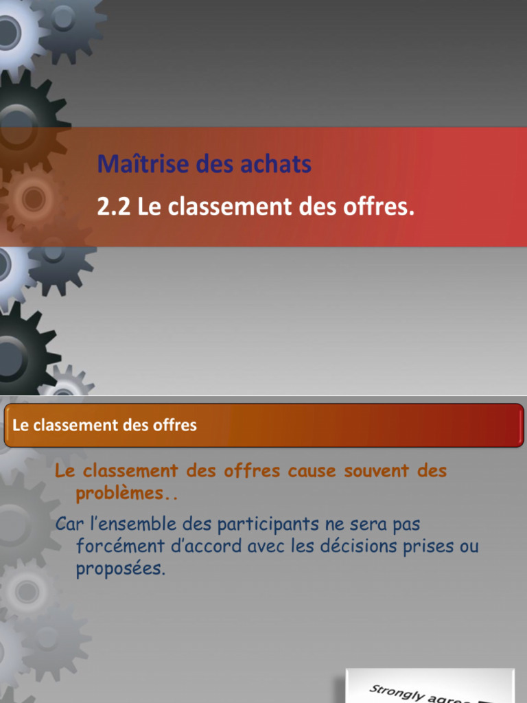 3 Classement Des Offres Fournisseurs | PDF