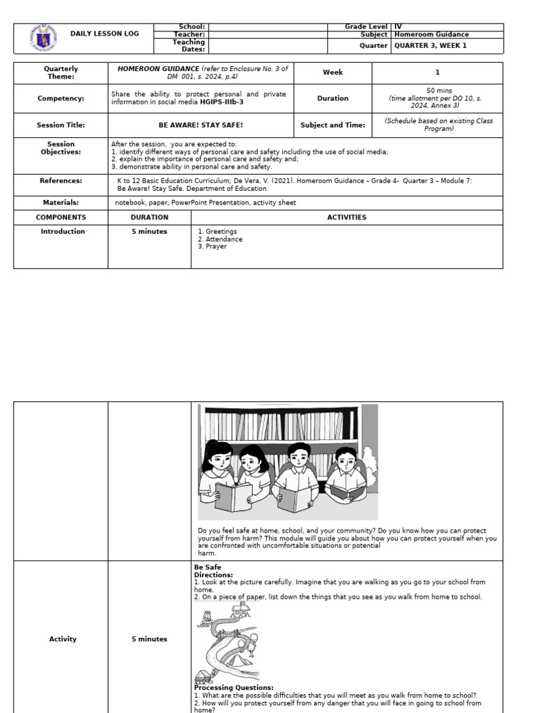G4 - Homeroom Guidance - Q3W1 | PDF