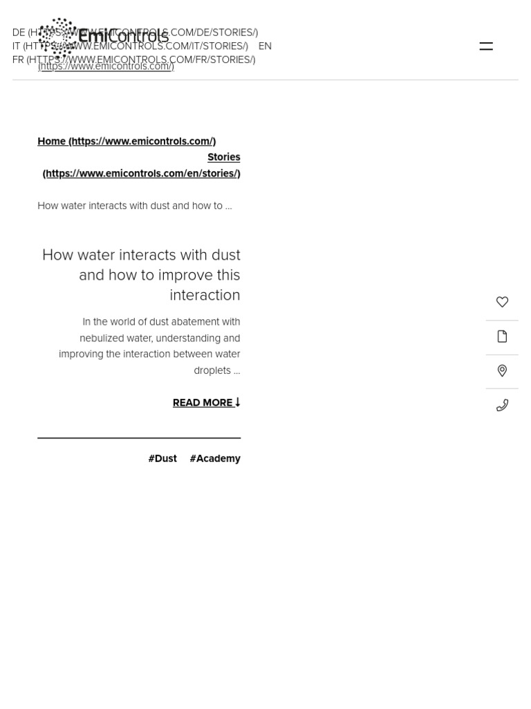 How water interacts with dust and how to improve this interaction ...