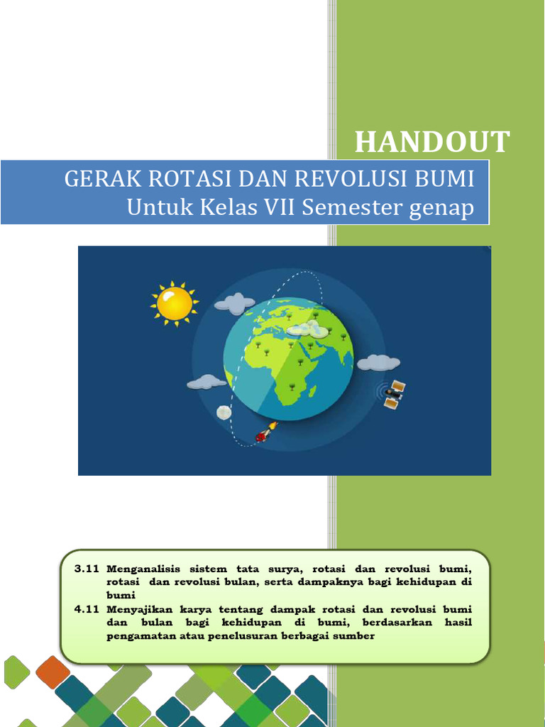 HANDOUT Rotasi Dan Revolusi | PDF