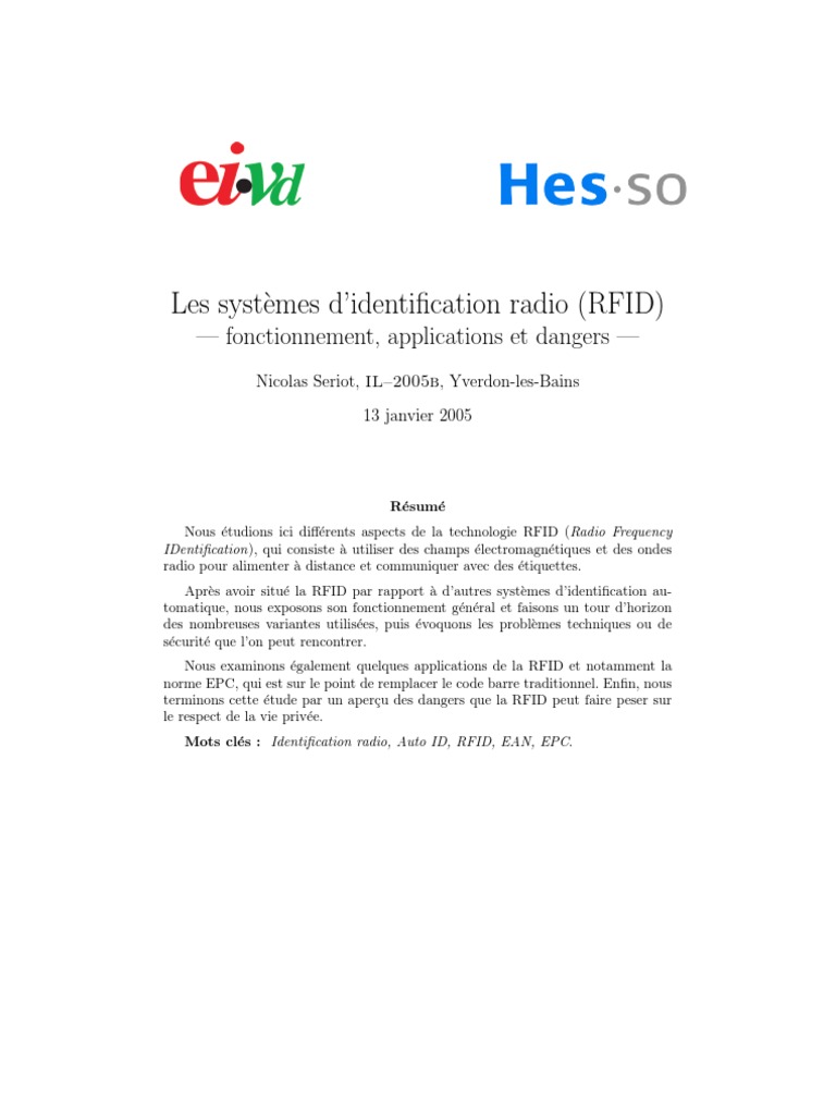 Rfid | PDF | Art | Ordinateurs