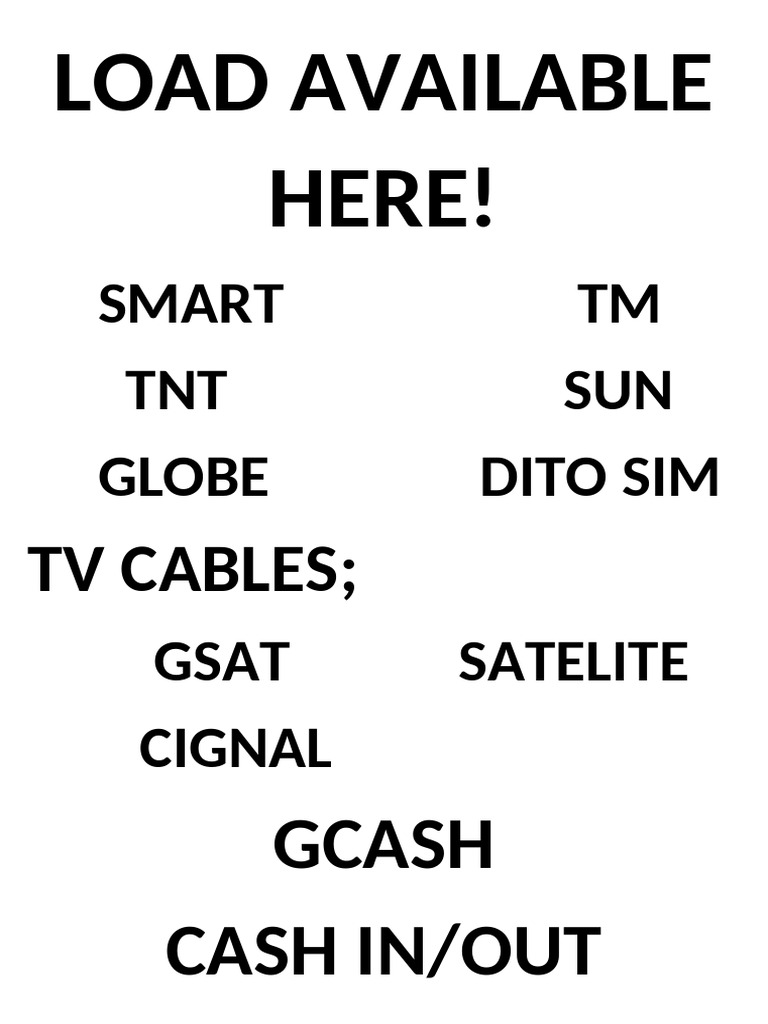 Load Available Here | PDF