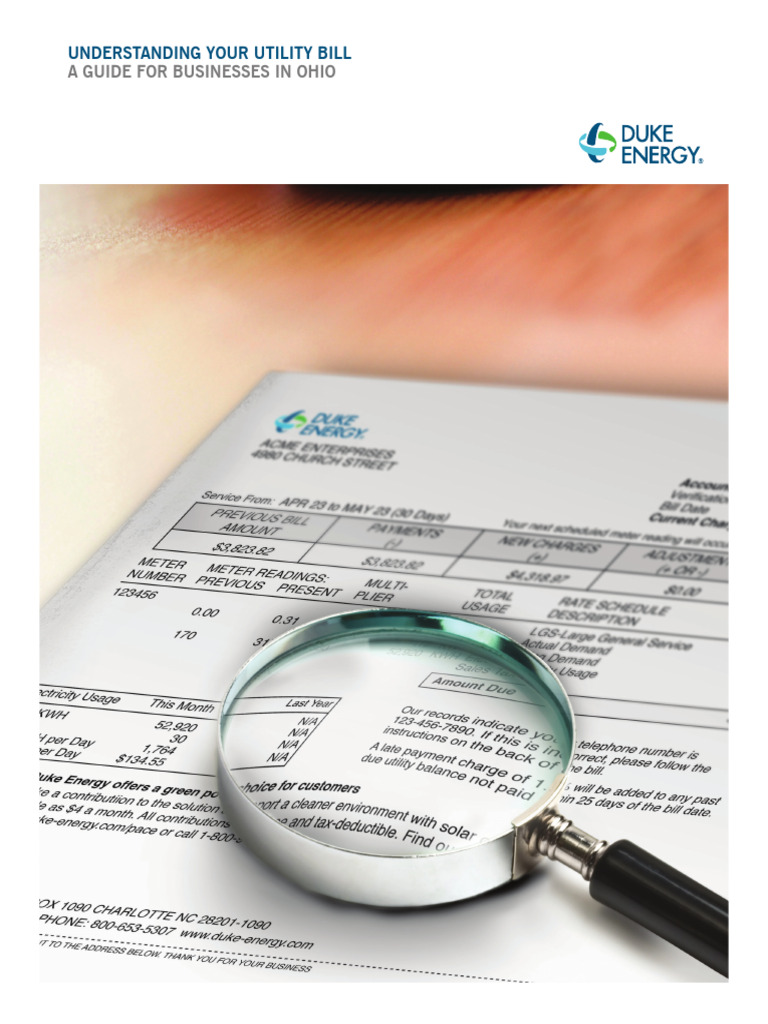 Understanding Your Utility Bill - A Guide For Businesses in Ohio | PDF ...