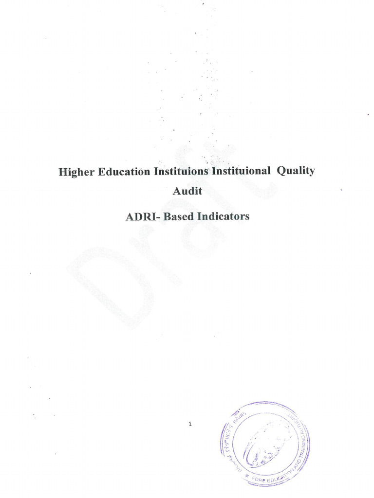 HEI Quality Audit Indicator | PDF