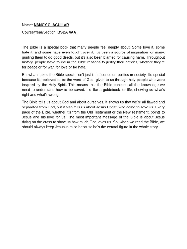 Aguilar - Reflection-Reading Log 1 | PDF