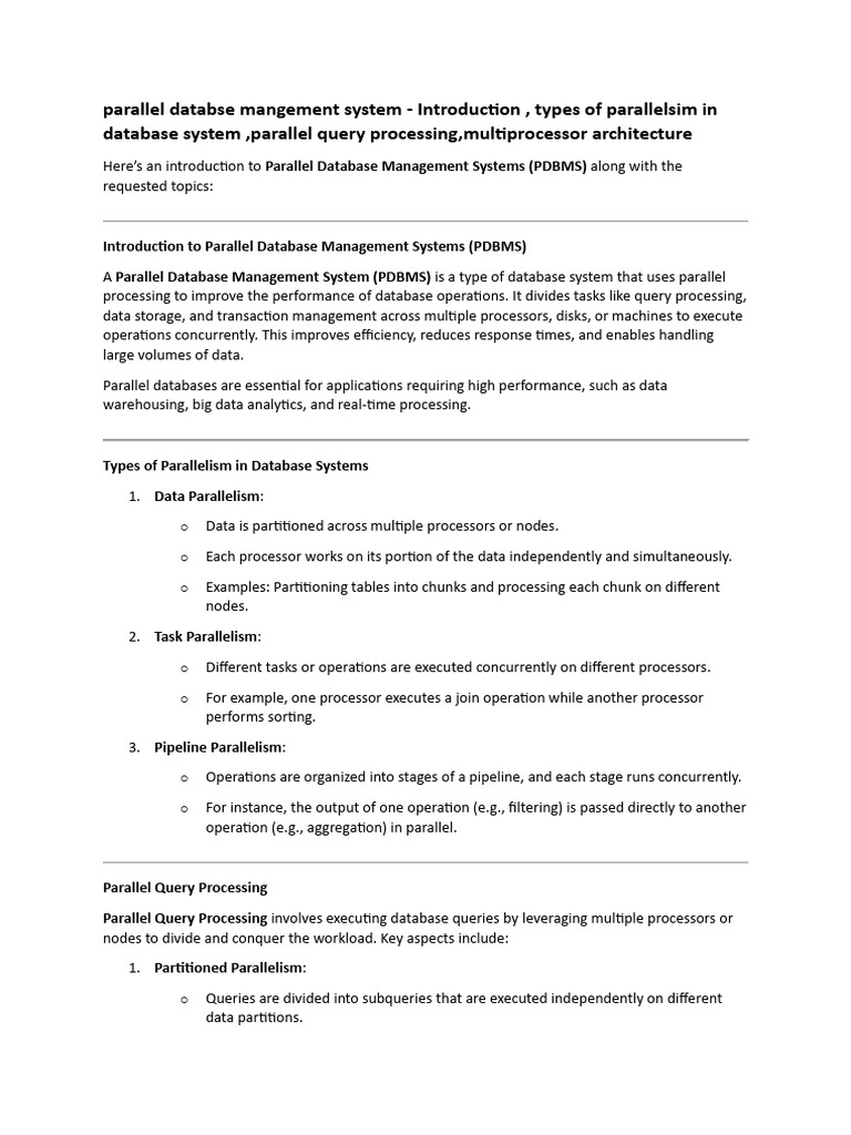 Ads unit 3 | PDF | Parallel Computing | Databases