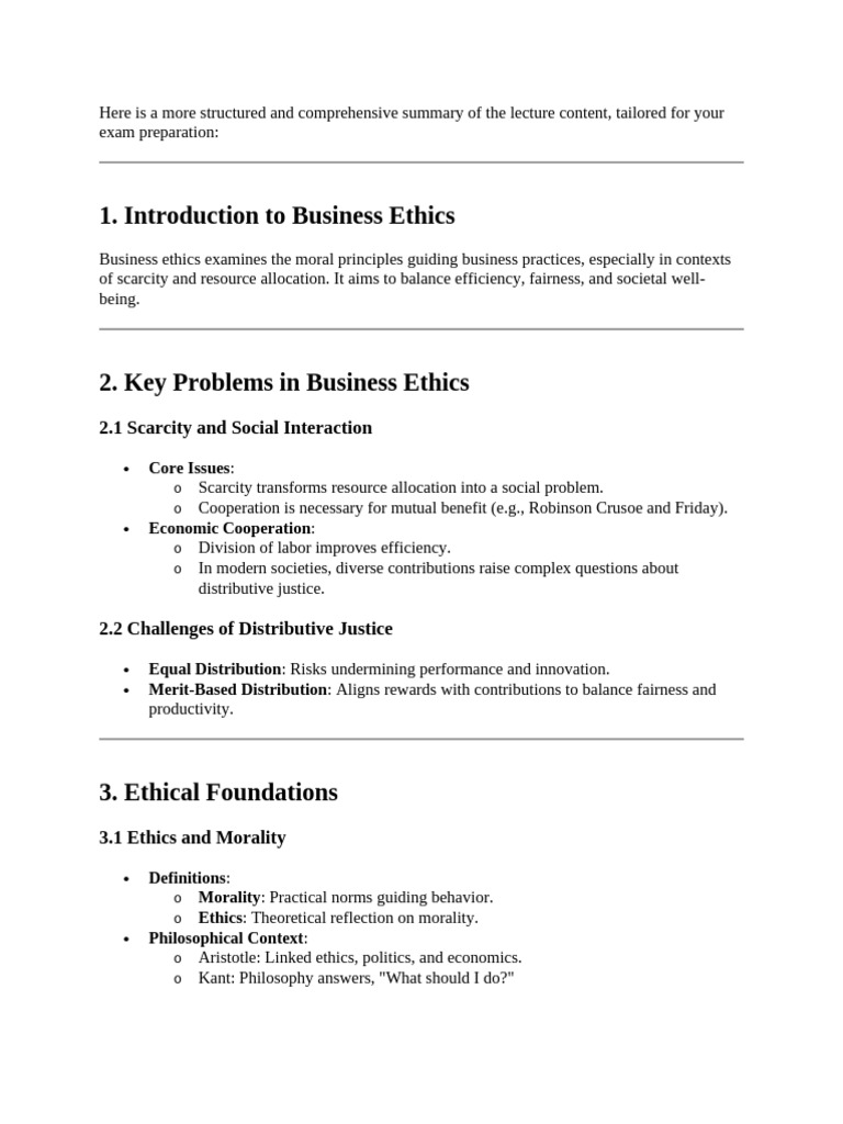 3rd Lecture of Business Ethics | PDF | Morality | Business Ethics