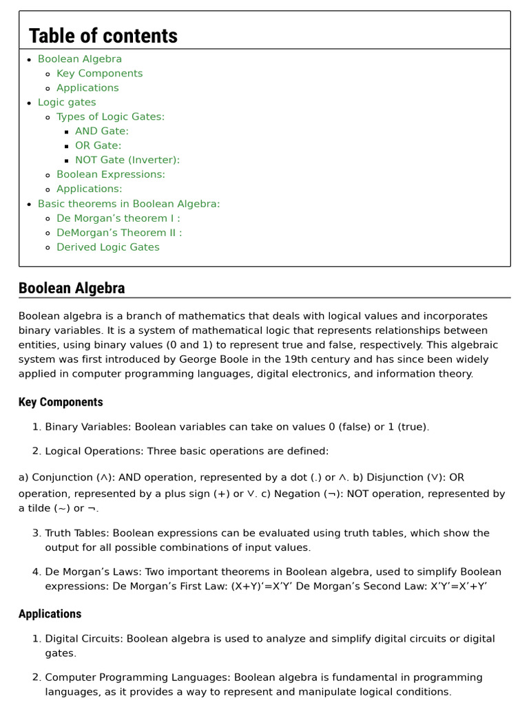03.Boolean_algebra | PDF | Boolean Algebra | Teaching Mathematics