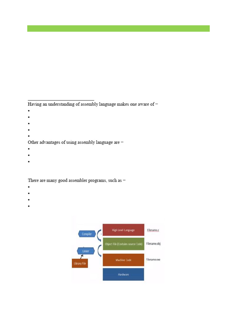 Intro To Assembly Language Programming | PDF | Assembly Language | Computer Science