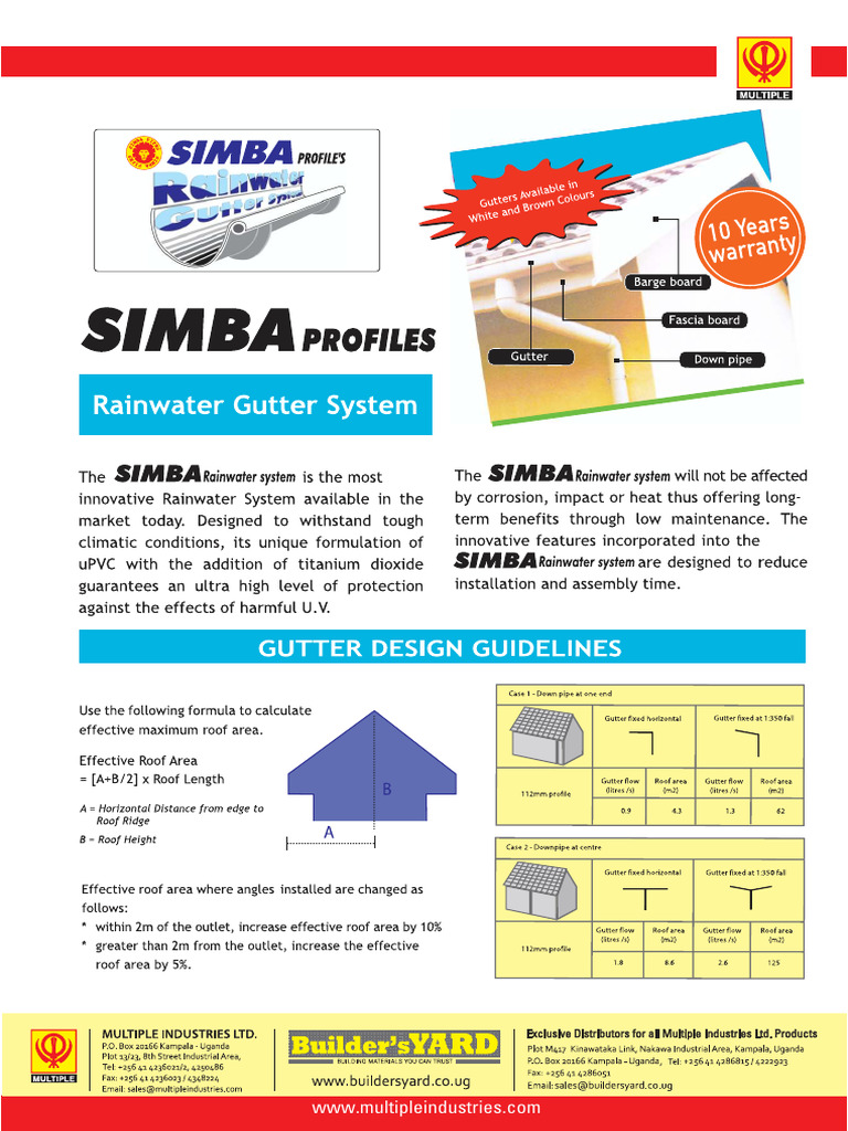 Gutter Profile | PDF