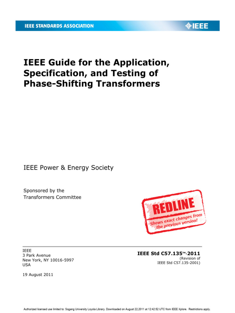 IEEE Guide For The Application - Specification - and Testing of Phase ...