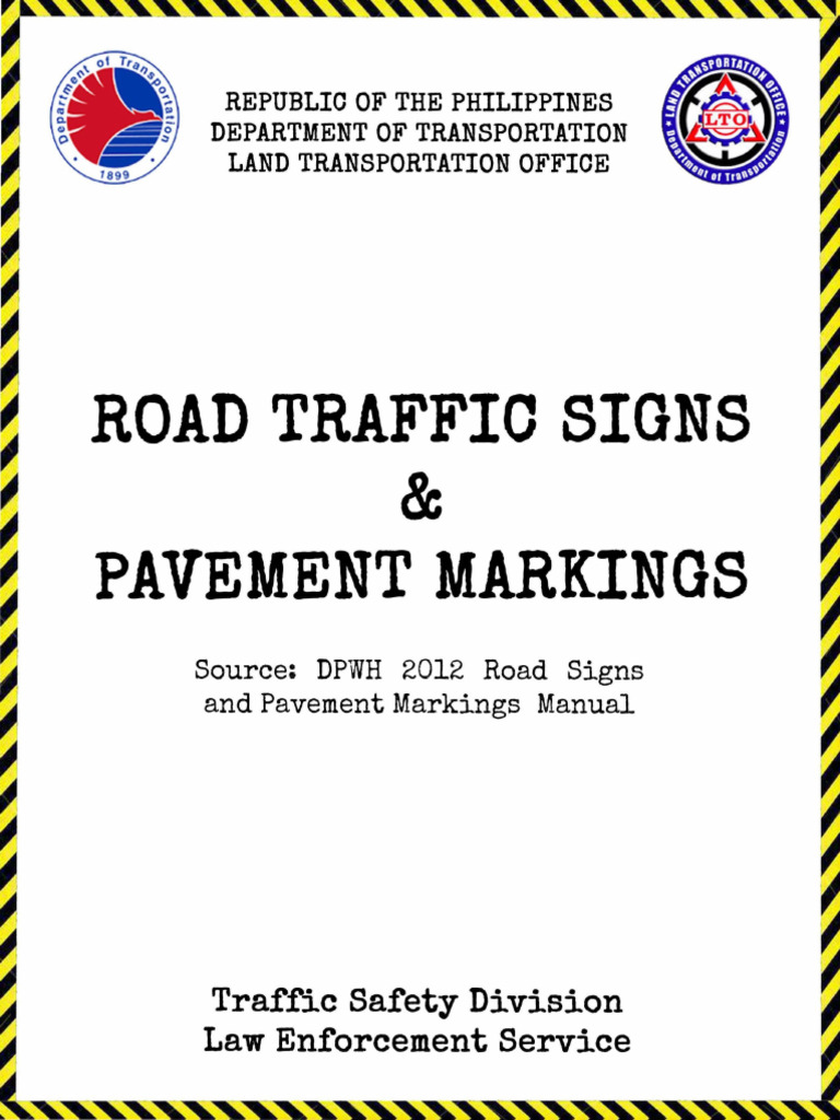 Road Traffic Signs Pavement Markings | PDF
