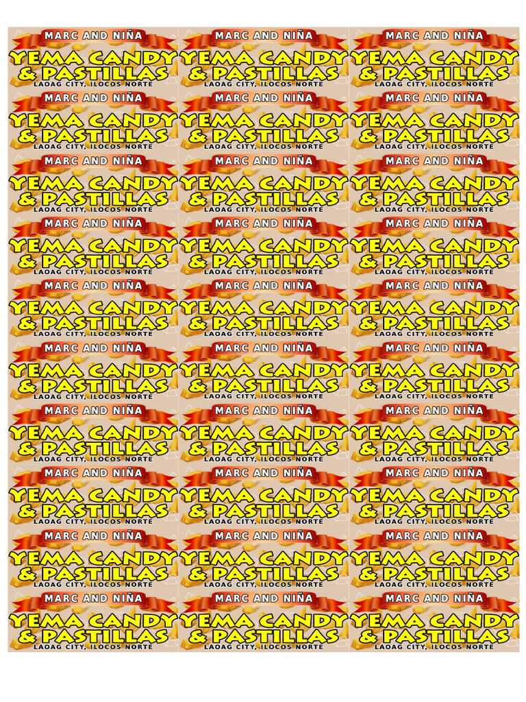 YEMA CANDY AND PASTILLAS 1 Long | PDF