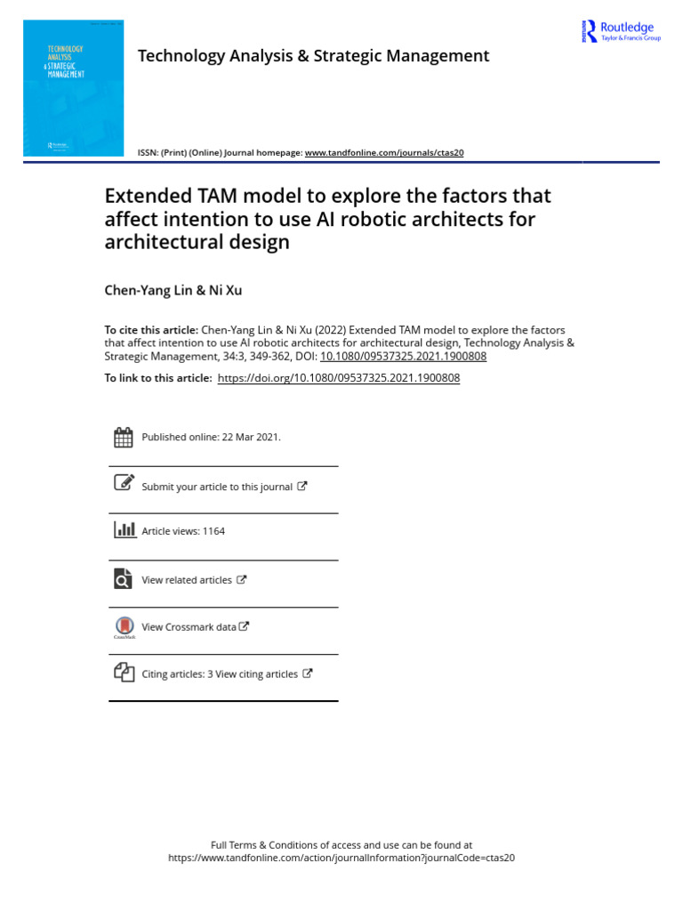 Extended TAM Model To Explore The Factors That Affect Intention To Use ...