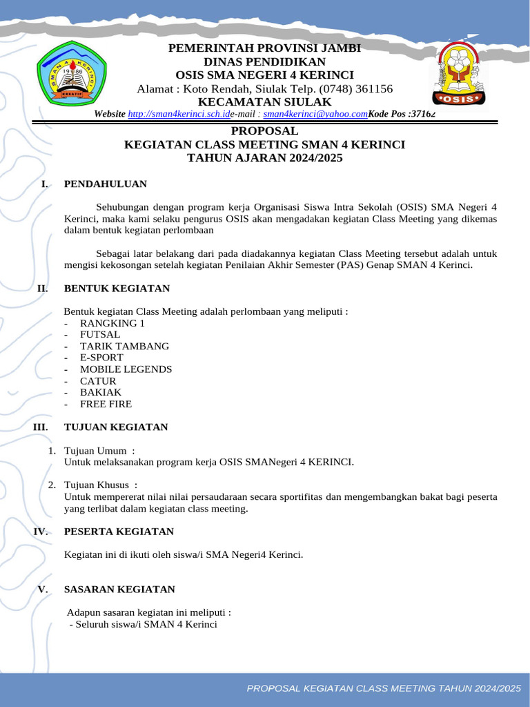 Proposal Classmeet - 031411 | PDF