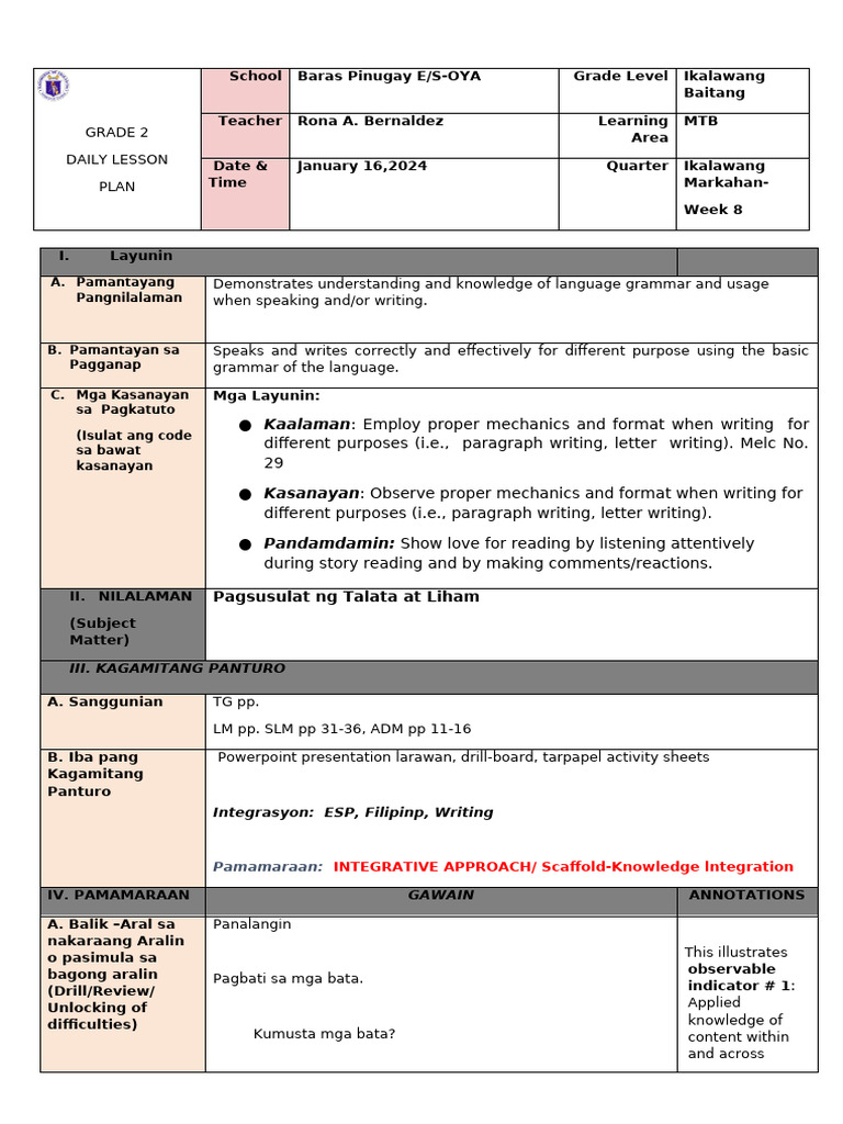 Cot MTB 2 Q2 W8 | PDF