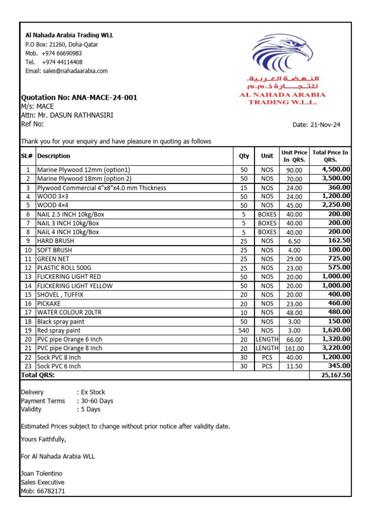 QUOTATION FORMAT | PDF