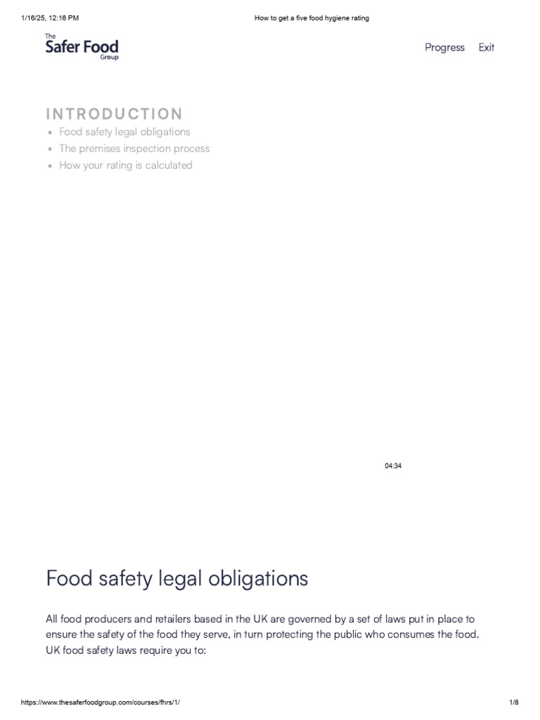 How To Get A Five Food Hygiene Rating | PDF | Food Safety