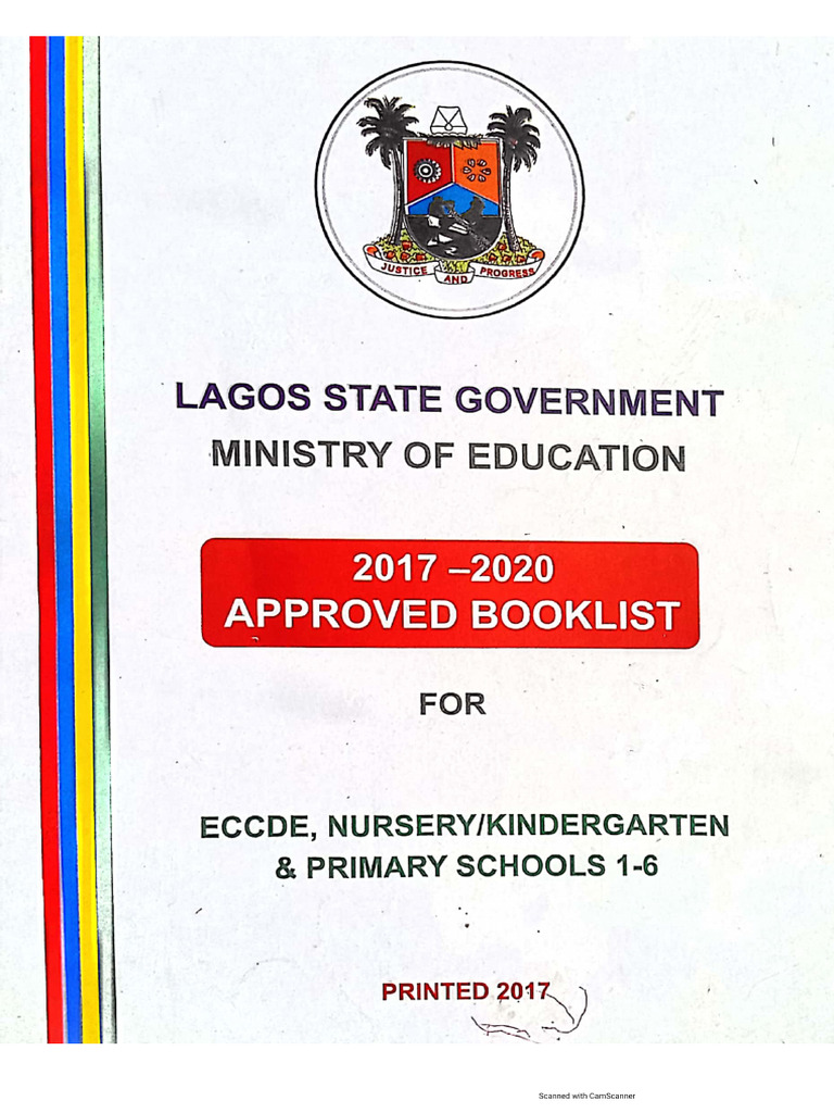 Lagos State Approved Booklist For Nursery 1 Age 3 | PDF