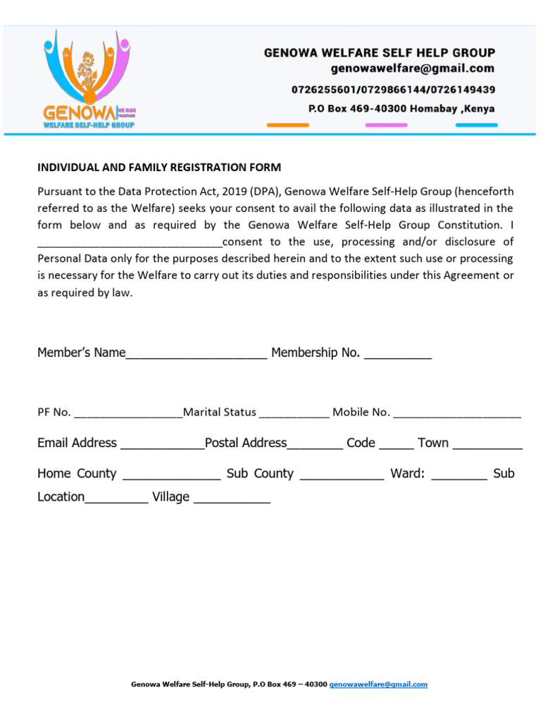 Membership Declaration Form | PDF