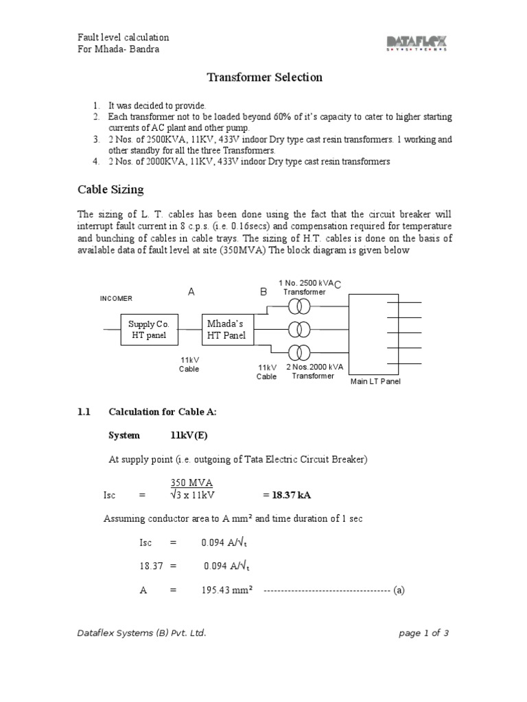 Transformer and DG Set Selection | PDF | Transformer | Electrical Impedance