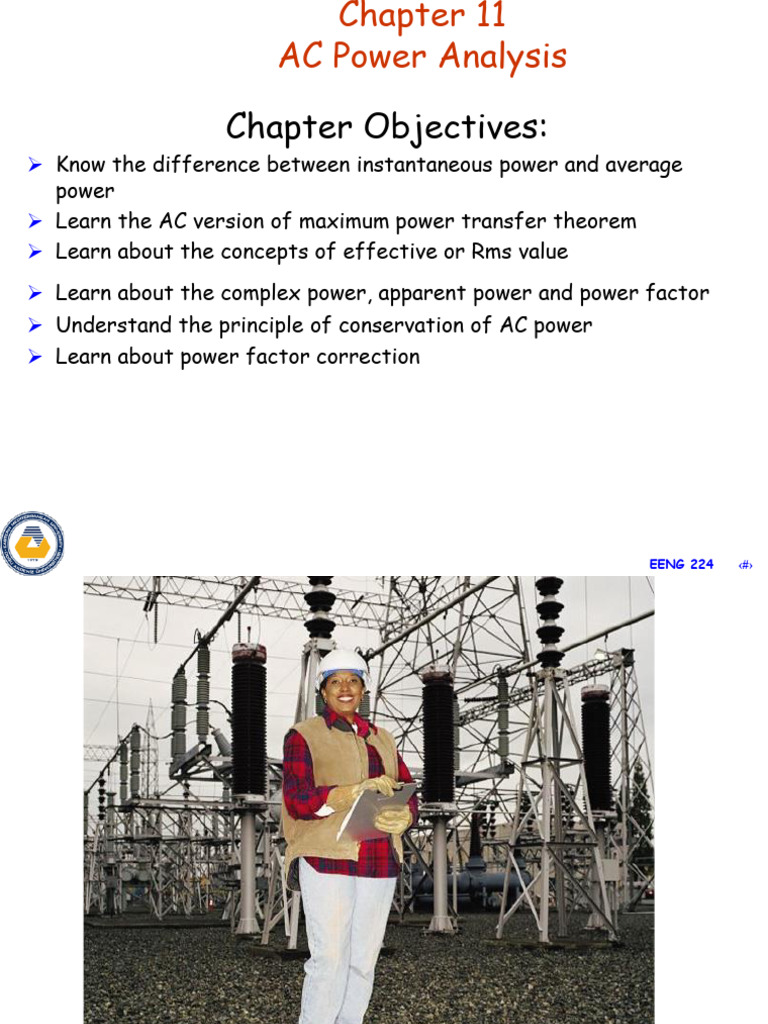 Note 11 - Power System Analysis | PDF | Ac Power | Root Mean Square