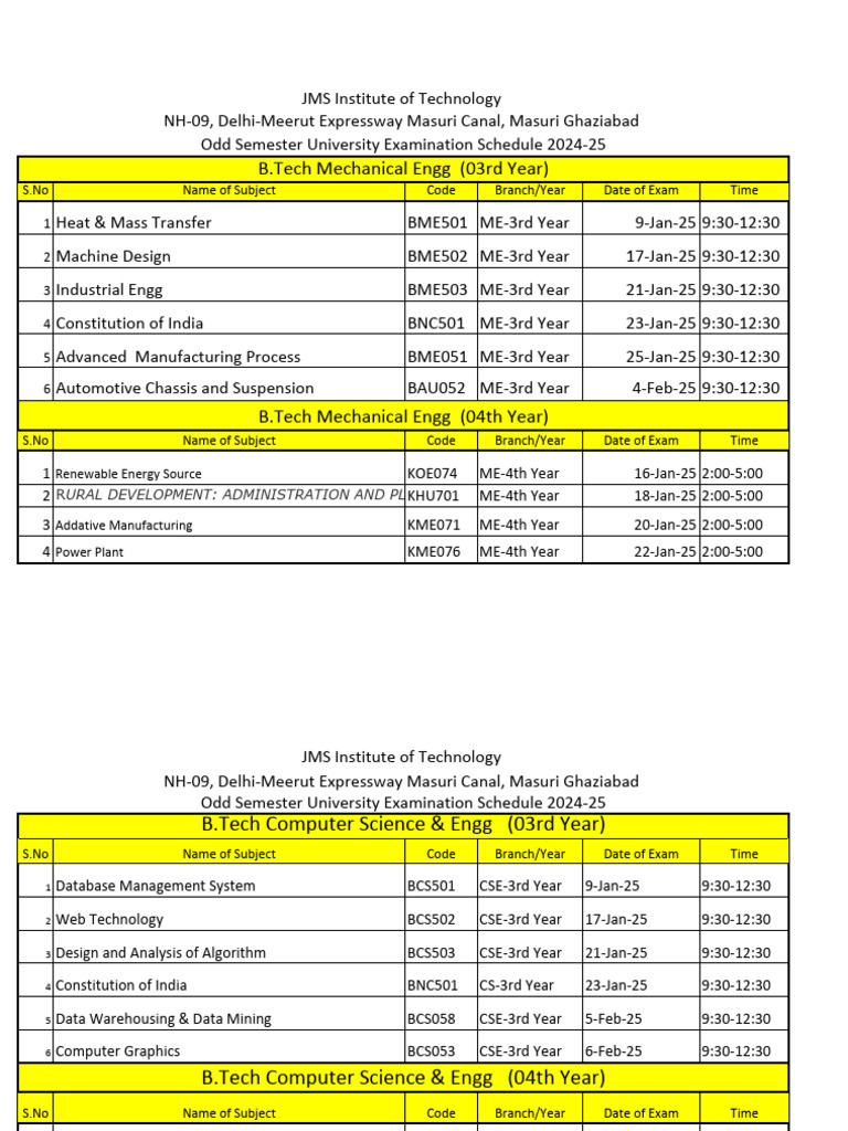 external schedule | PDF | Electronics | Mechanical Engineering