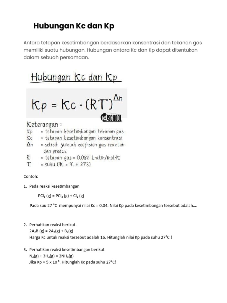 Hubungan KC Dan KP | PDF