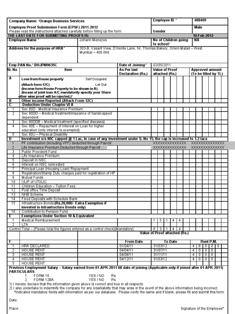 Epsf Form | PDF | Insurance | Life Insurance