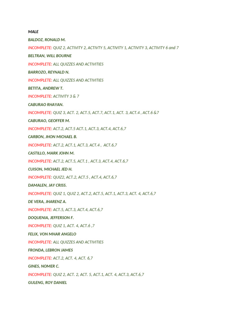 STUDENTS-TO-COMPLY-DAMA | PDF