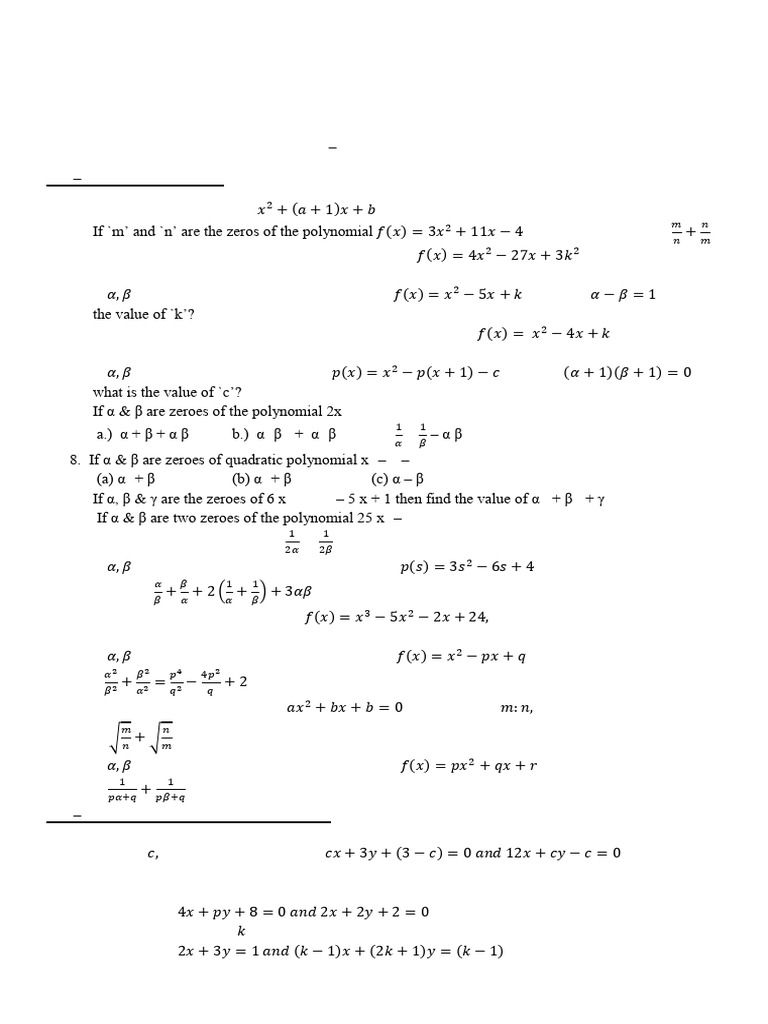 Class X Mathematics Holiday Homework 2023 | PDF | Circle | Triangle