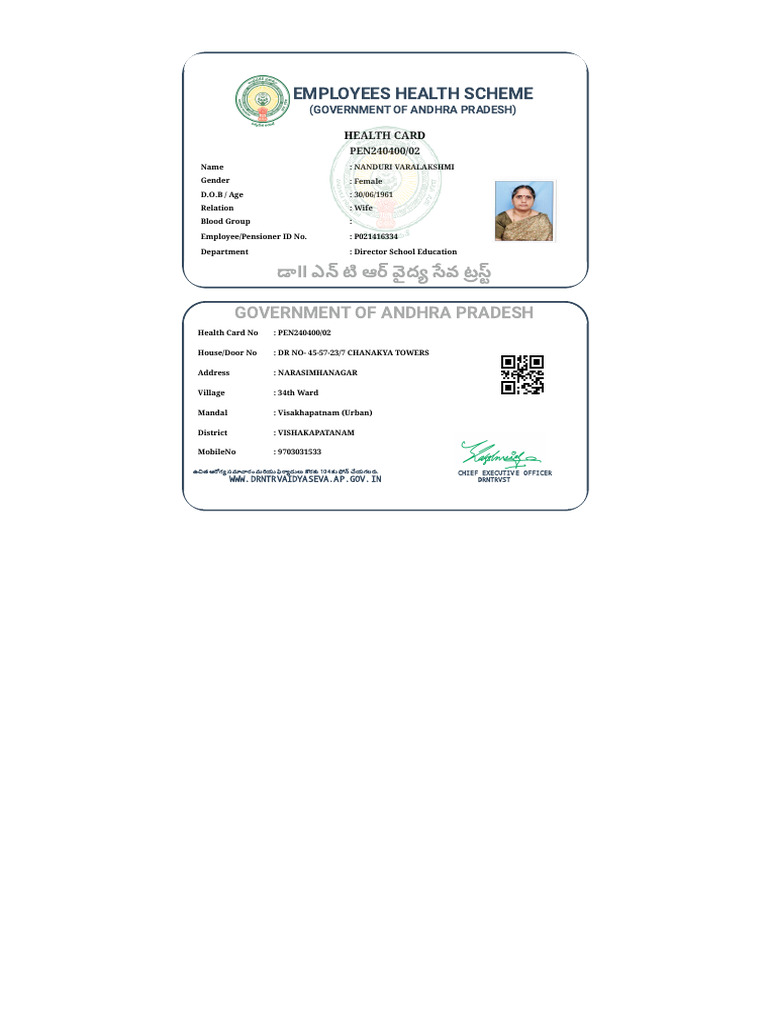 Employees Health Scheme | PDF