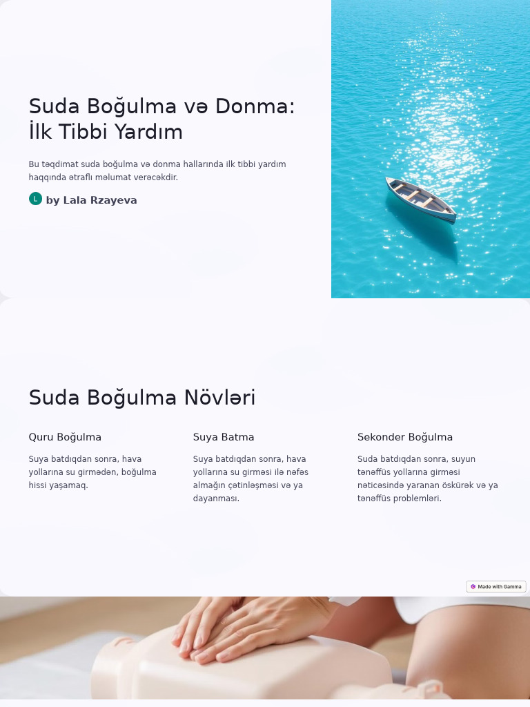 Suda Bogulma Ve Donma Ilk Tibbi Yardim | PDF