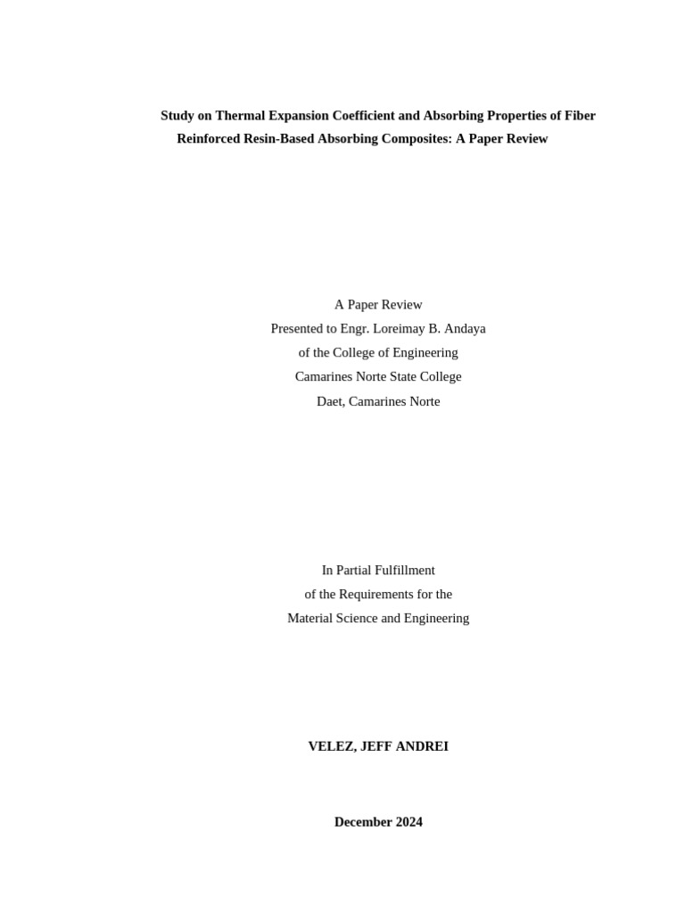 Thermal Expansion Paperrev | PDF | Composite Material | Optical Fiber