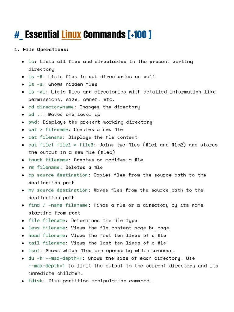 Linux Commands | PDF