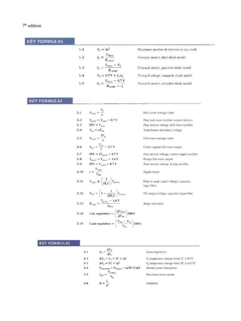 Basic ece practice problem electronics (answer key of ch1 to 3) | PDF