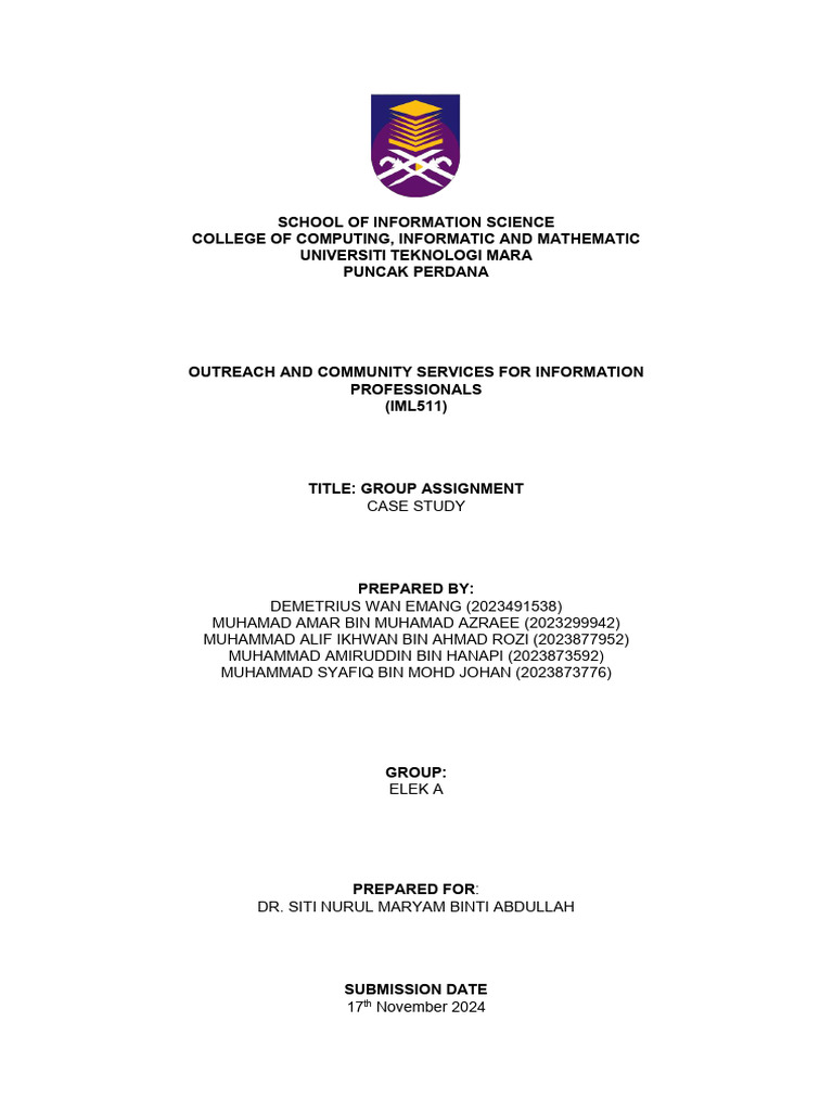 Iml511 - Group Assignment - Case Study | PDF | Accessibility | Social Media