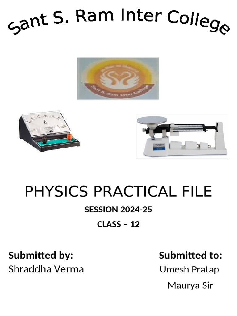 Physics Practical File | PDF