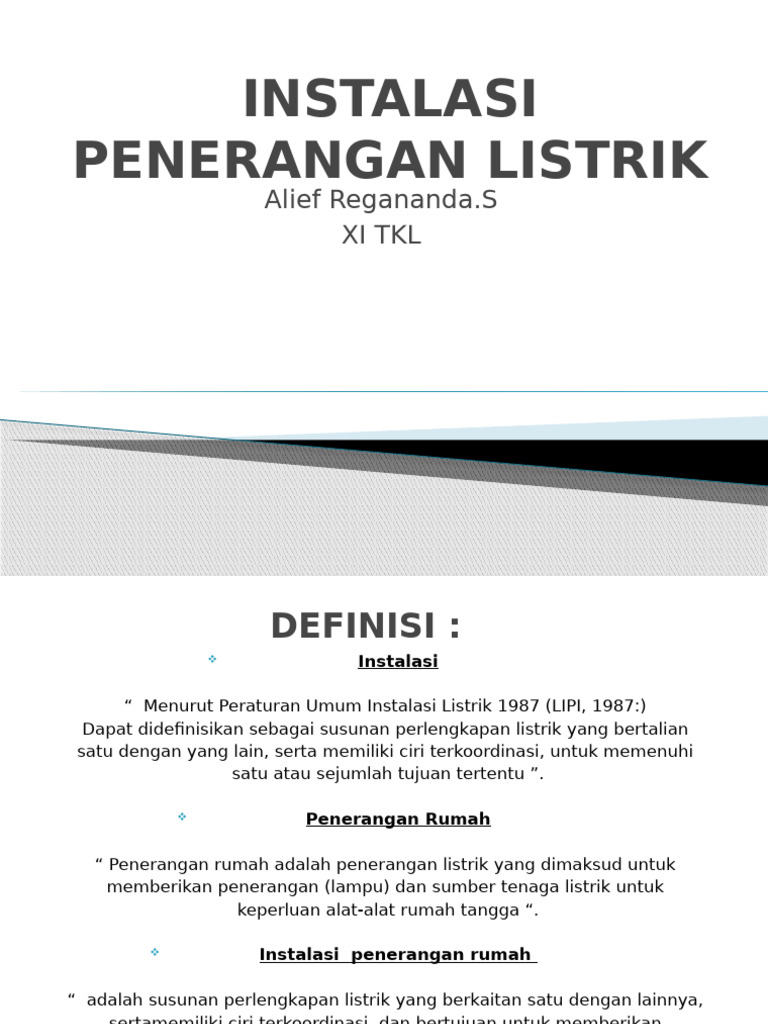 Instalasi Penerangan Listrik | PDF