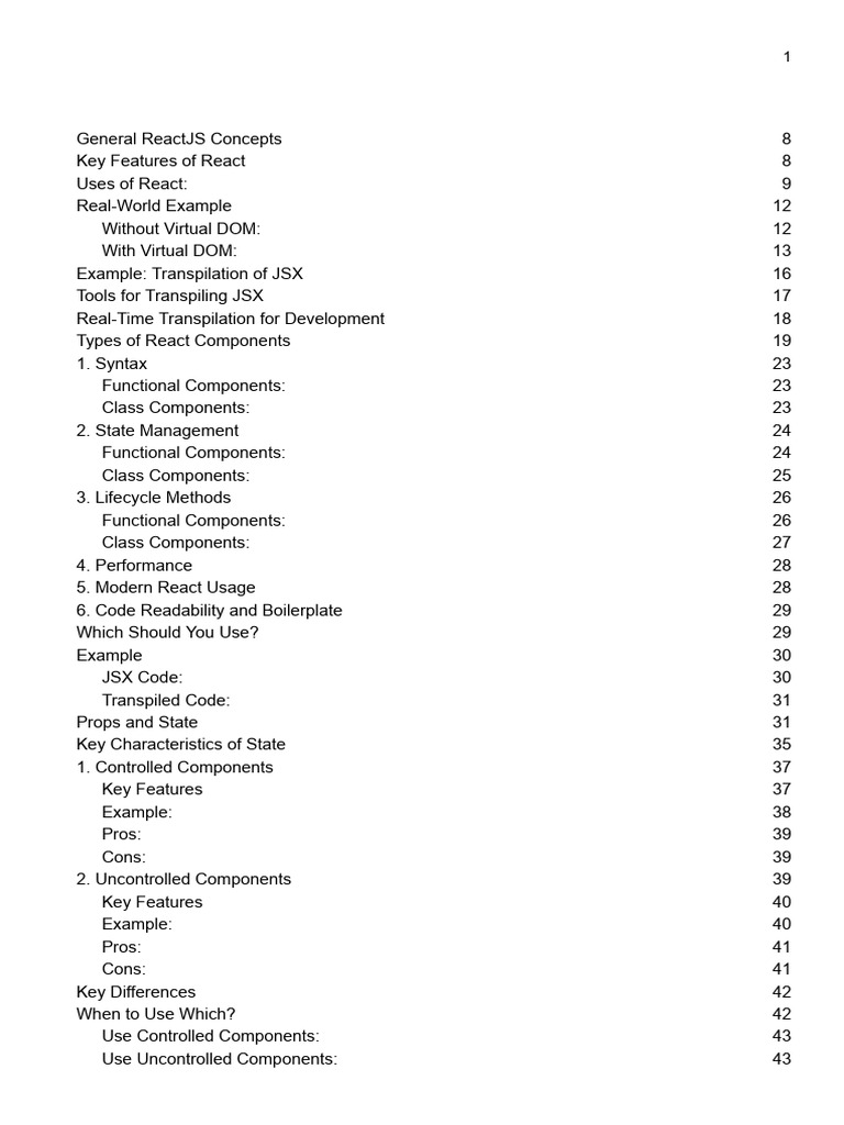 ReactJS Begineer to Advance Concept | PDF | Computer Programming ...