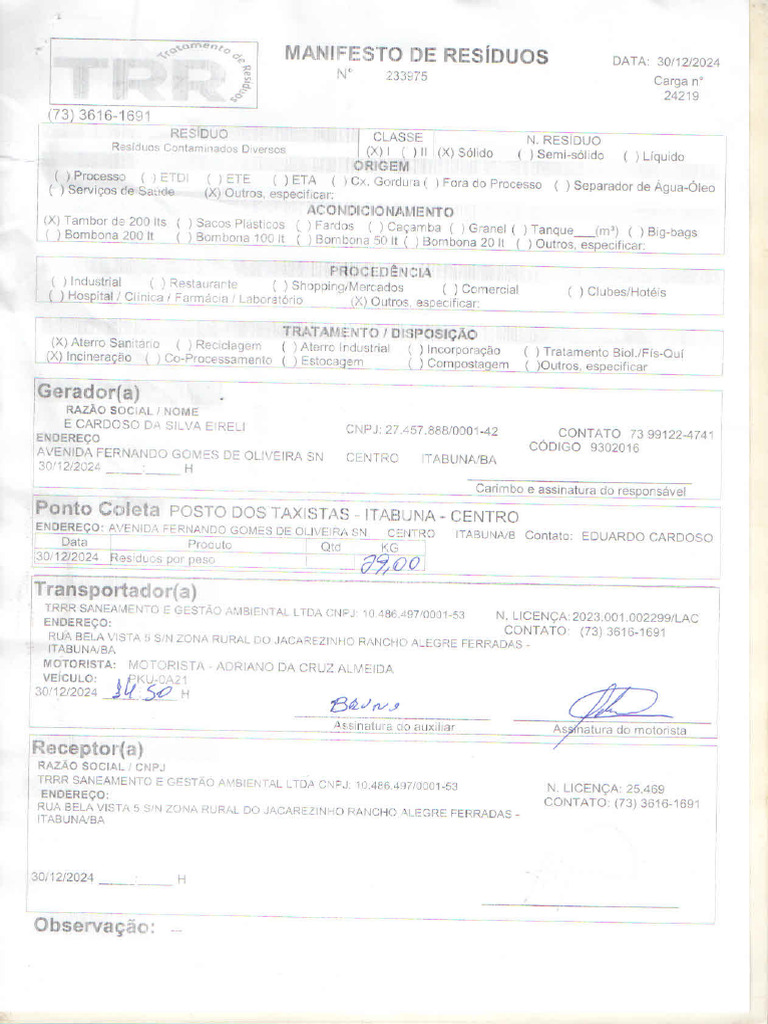 TRR Meio Ambiente | PDF