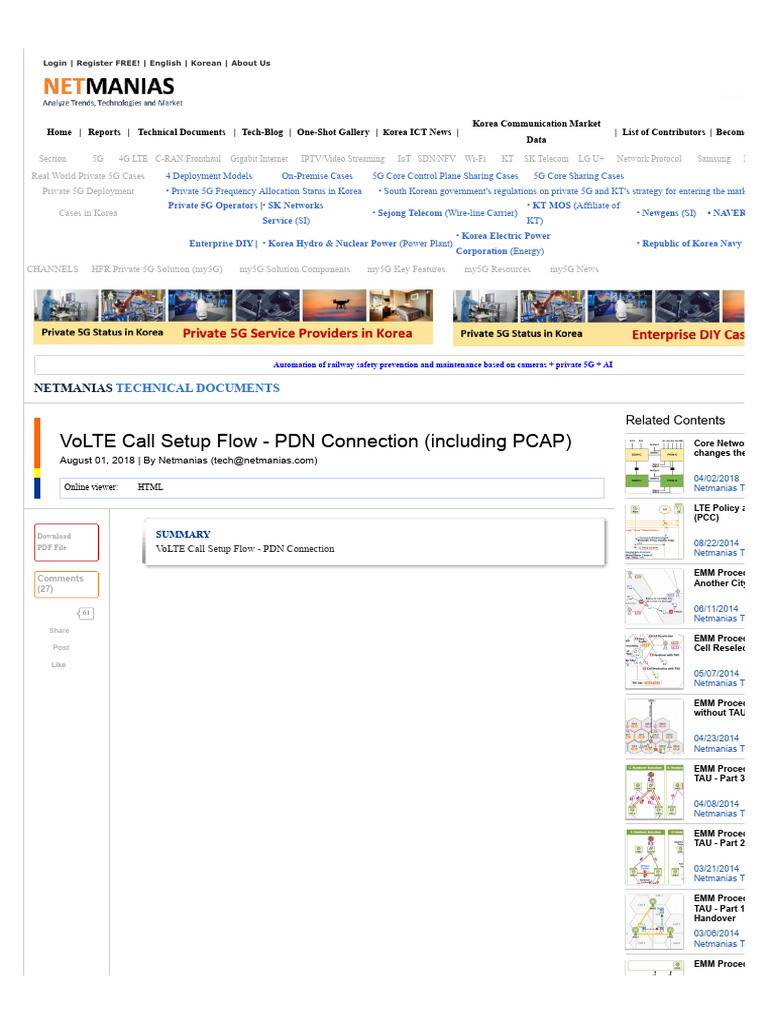 VoLTE Call Flow Overview | PDF | Service Industries | Internet