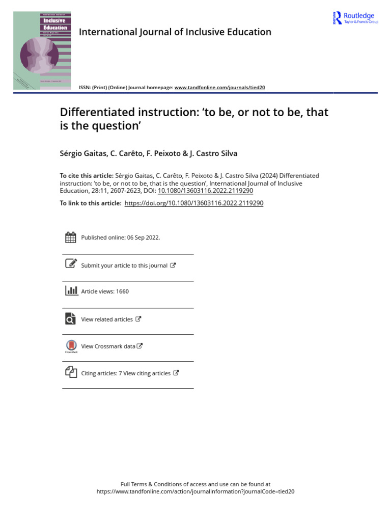 Differentiated Instruction Insights | PDF | Differentiated Instruction | Teachers