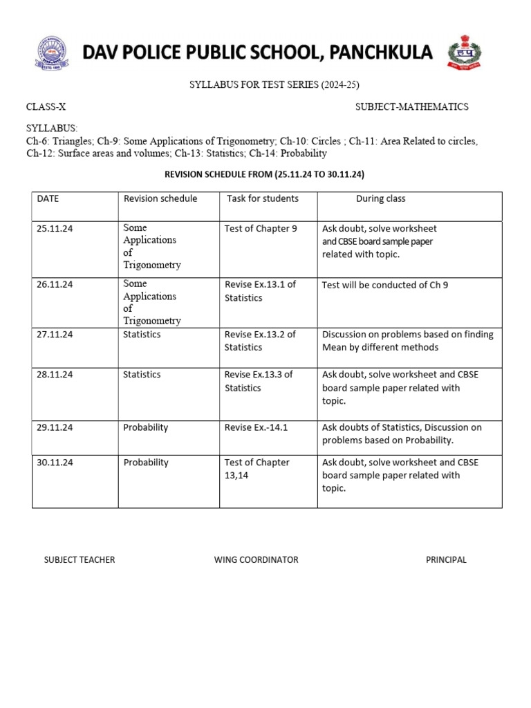 10TH Test Series RS | PDF