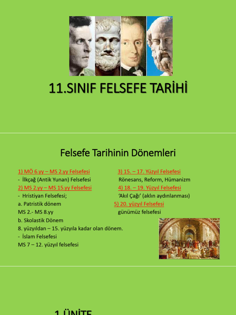 NKL 1.üni̇te 11.sinif Felsefe | PDF