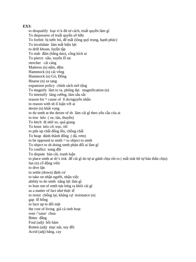 New Words Ex3-4-5 | PDF