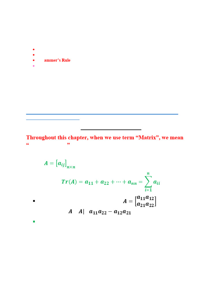 Chapter 3 Determinants | PDF | Determinant | Matrix (Mathematics)