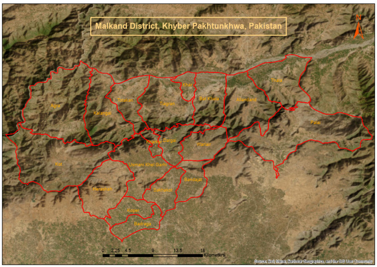 Study Area Map Malakand | PDF