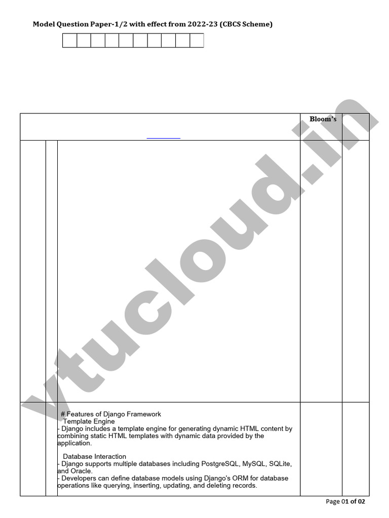 QP 1 SOLUTION | PDF | Model–View–Controller | Information Technology
